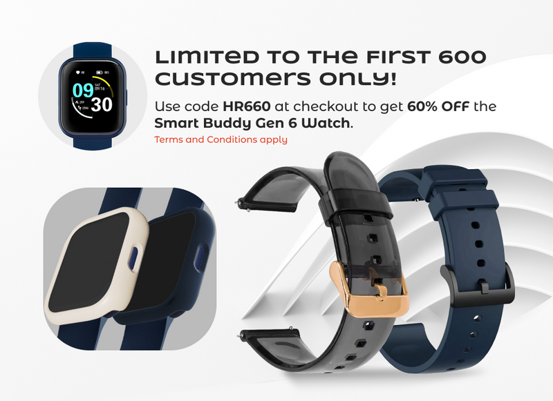 Smart Buddy Gen 6 Classic silicone straps with button fastener Grey