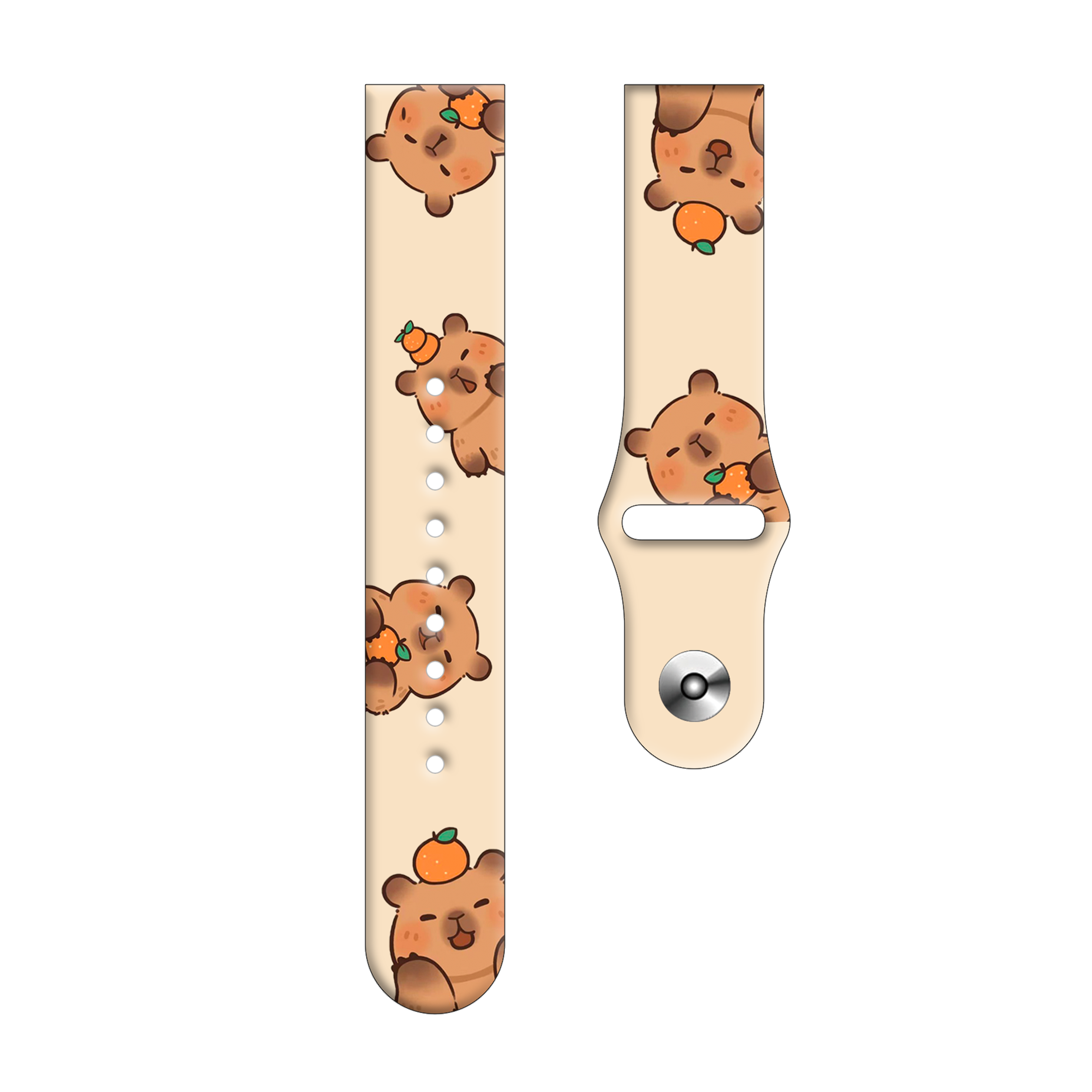 Smart Buddy Gen 6 Patterns and Prints Capybara with button fastener